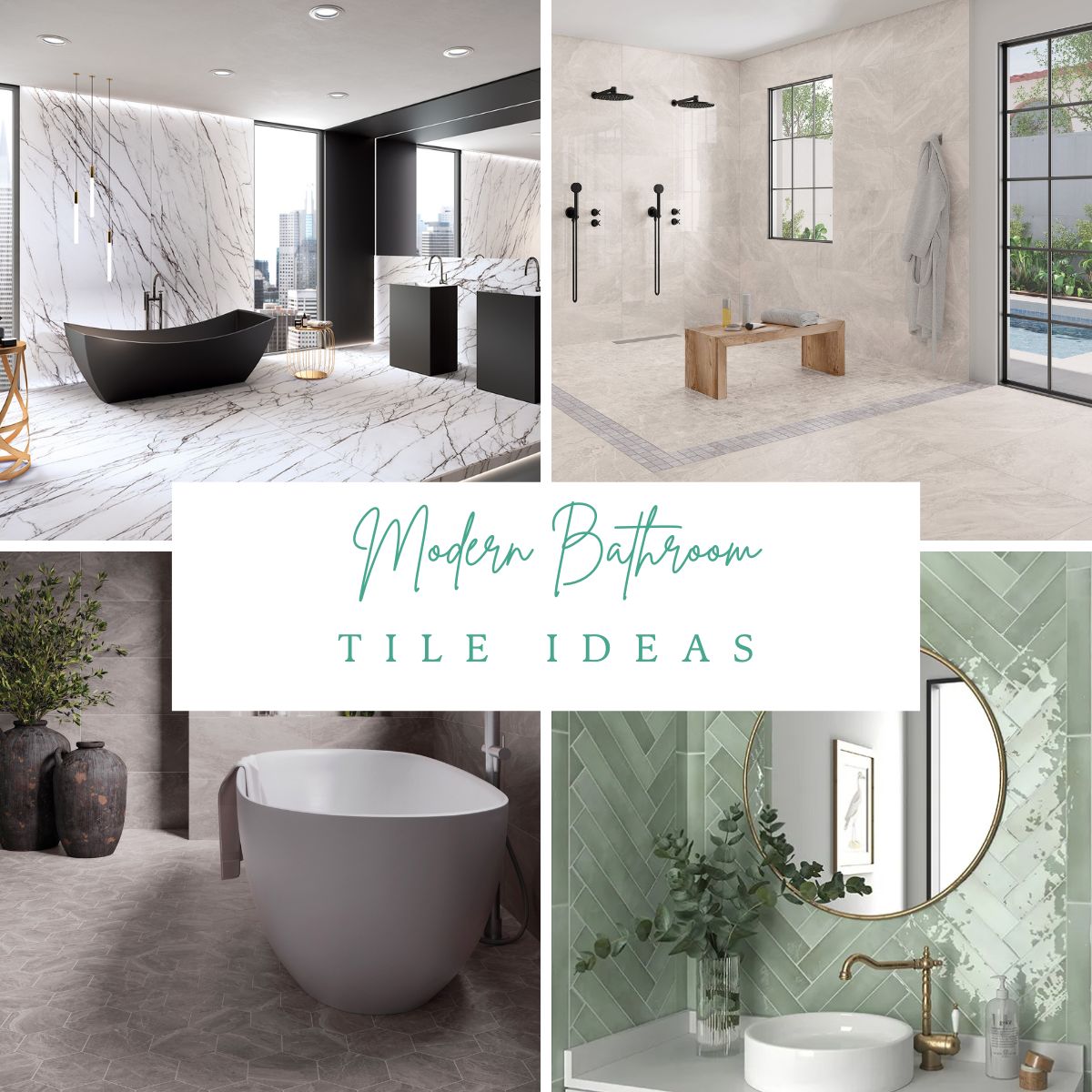 Modern Bathroom Tile Ideas to Transform Your Home: 5 Pinterest-Worthy ...